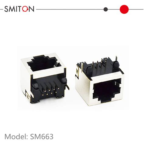 Port Rj Connector FTP PCB RJ Modular Jack RJ Shield Female Jack And RJ P C Shield