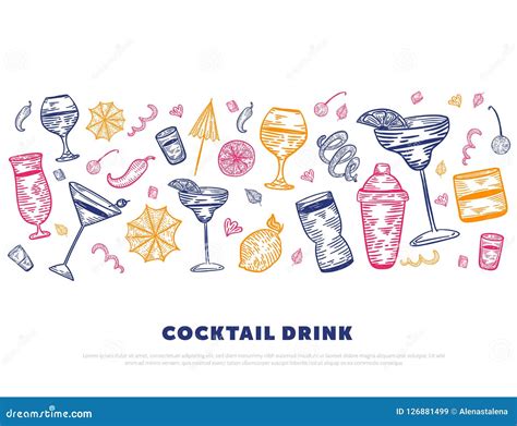 Cocktail Shakers Types Vector Illustration 136461156