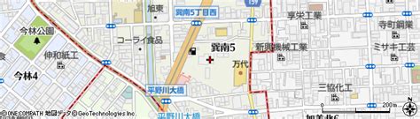 大阪府大阪市生野区巽南5丁目7の地図 住所一覧検索｜地図マピオン