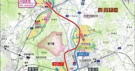 경기도 구리시 별내선 복선전철 노선확정