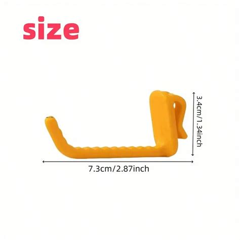 10 Pack Of Durable Plastic Hooks For Metal Mesh Panels Powder Coated