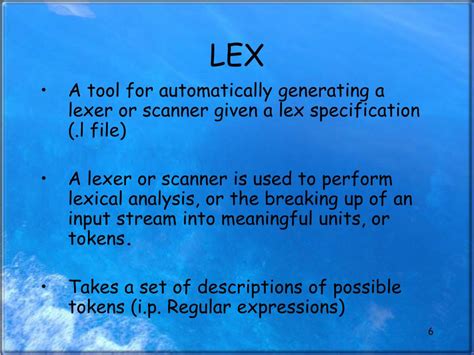 ppt lex and yacc powerpoint presentation free download id 5526592