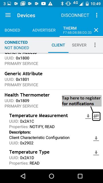 Mbed Os Example Ble Thermometer This Example Uses The Health
