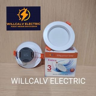 Jual Lampu Downlight Led W Watt Lampu Led Tanam Plafon W Watt Indonesia Shopee Indonesia