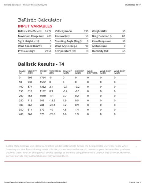 Ballistic Calculators Hornady Manufacturing Inc Pdf