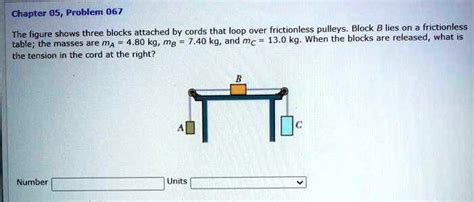 Chapter Problem Loop Over Frictionless Pulleys Block B Lies On A Frictionless The Figure
