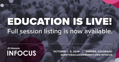 Quest Jd Edwards Community On Linkedin Infocus Jdedwards Conference Questevents