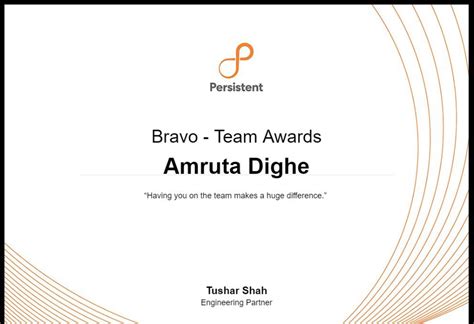 Amruta Shinde On Linkedin Thankyou Persistentsystems 26 Comments