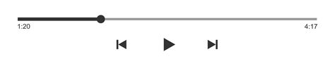 Premium Vector Mediaplayer Progress Loading Bar With Time Slider Play