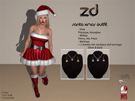 Second Life Marketplace Zd Santa Xmas Outfit