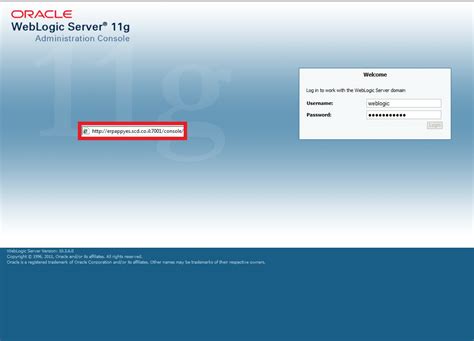 Reset Weblogic Administration Password In R122