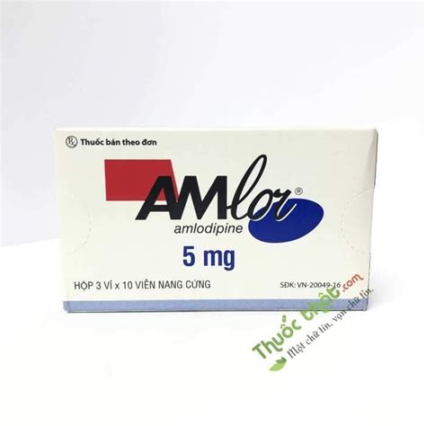 ThuỐc Amlor 5mg Capsule