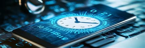 Smartphone Displaying Digital Clock On Screen Premium Ai Generated Image