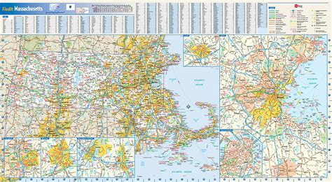 Massachusetts Reference Wall Map World Maps Online