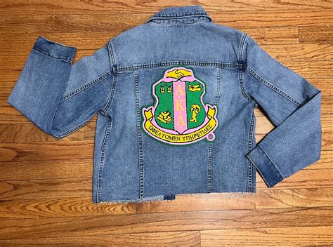 Aka Alpha Kappa Alpha Shield Chenille Patch 10 Inches Elegance By Darshi