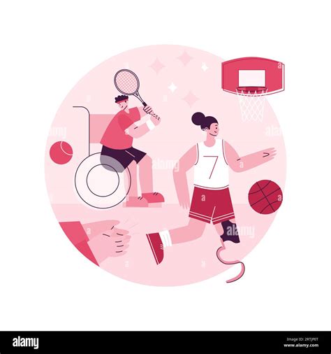 Disabled Sports Abstract Concept Vector Illustration Disabled Games