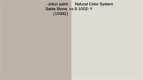 Jotun Paint Sable Stone 10342 Vs Natural Color System S 1002 Y Side