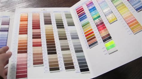 dmc floss color chart with real floss samples crossstitchworld