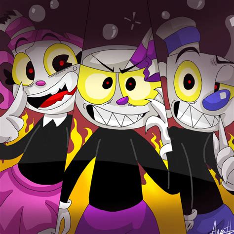 Cuphead Mugman And Mrs Chalice Evil By Beeberrybr On Deviantart