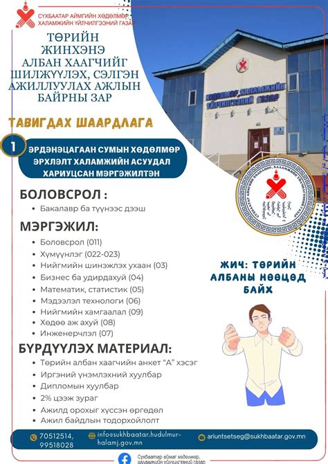 ТӨРИЙН ЖИНХЭНЭ АЛБАН ХААГЧИЙГ ШИЛЖҮҮЛЭХ СЭЛГЭН АЖИЛЛУУЛАХ АЖЛЫН БАЙРНЫ ЗАР
