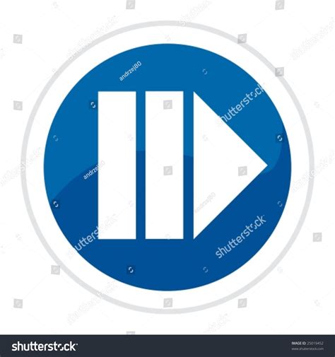 Web Button Play Pause And Rewind Stock Vector Illustration 25019452 Shutterstock