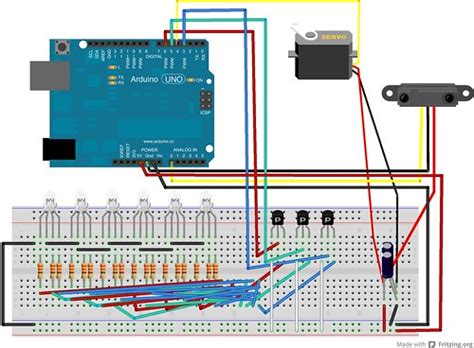 servo motor rgb led and proximity sensor project guidance arduino