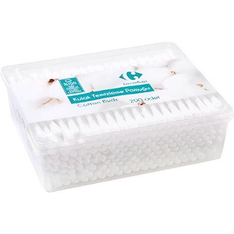 200 ცალიანი ბამბიანი ყურის ჩხირი Crf Sa Cotton Swabs X200