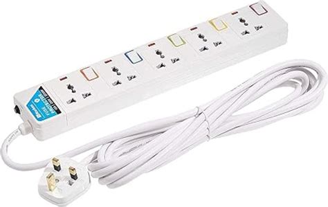 Narken E Series Electric Universal Extension Cord 5 Socket 3 Meter