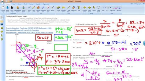 Gcseigcse Ap Ib Hl Exam Past Papers Bearing And Distance Maths