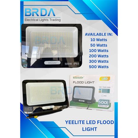 Yeelite Non Solar Led Flood Light W W W W W Ykc Tg Shopee Philippines