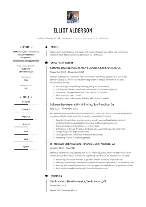 24 Software Developer Resume Examples For 2025