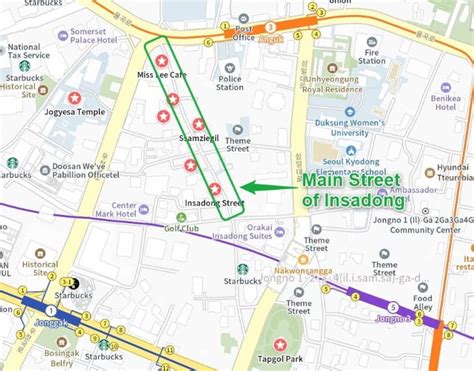 Insadong Street Map Bukchon Hanok Village Walking Map And How To Go