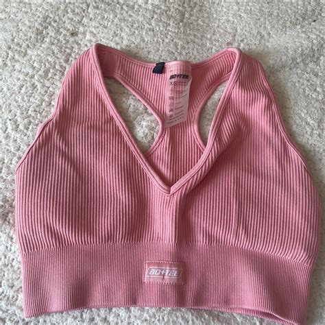 Pink Bo And Tee Gym Set Leggings And Sports Bra Depop