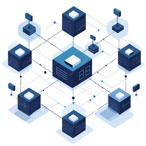 An Illustration Of A Blockchain Network With Interconnected Nodes And
