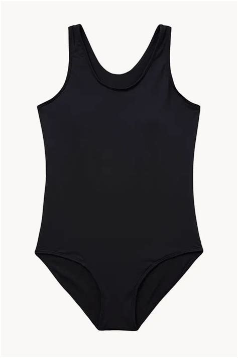 Modibodi Girls Period Proof Racerback One Piece Black Swimwear Galore Au