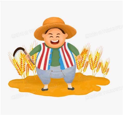 可爱世界粮食日农民手绘形象png图片素材下载可爱png熊猫办公