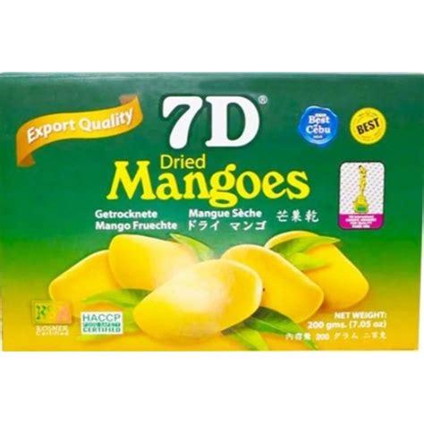 7d Dried Mangoes T Box 200g 7d Dried Mangoes Dark Chocolate