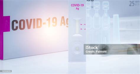 Foto De Covid 19 Autoteste De Antígeno Para Swab Nasal Kit De Teste De