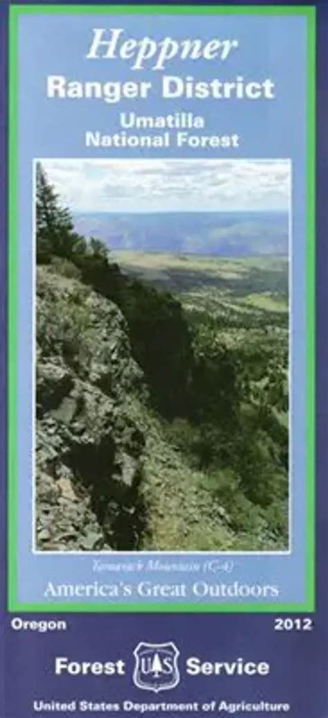 Umatilla National Forest Heppner Ranger District Forest Service Map