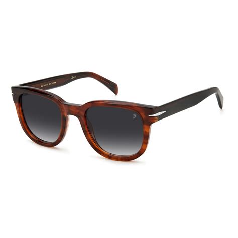 david beckham db 7092 s ex4 9o brown horn sunglasses man