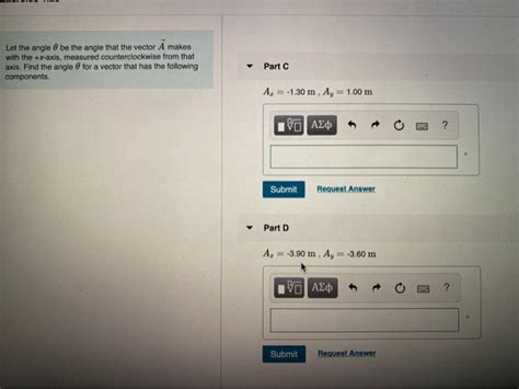 Solved Let The Angle Be The Angle That The Vector A Makes Chegg