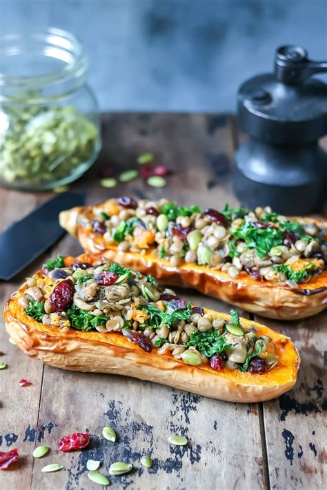 Stuffed Butternut Squash Vegan Veggie Desserts