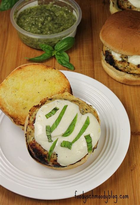 Pesto Mozzarella Chicken Burger Foody Schmoody Blog