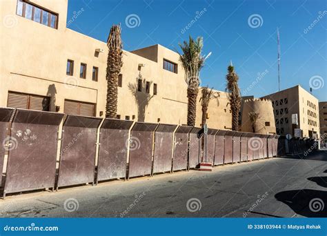 Barriers Around New Development In Ad Dirah Neighborhood In Riyadh