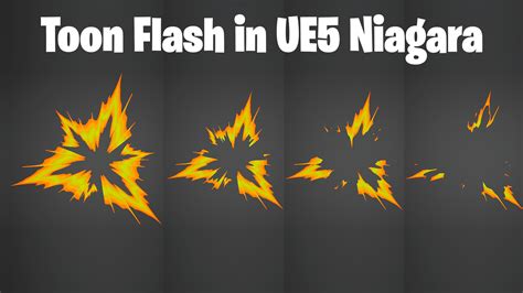 2d toon flash in unreal engine 5 4 niagara tutorial download files