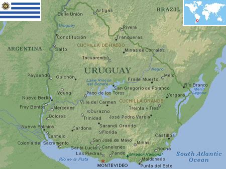 Uruguay World Atlas Find Fun Facts