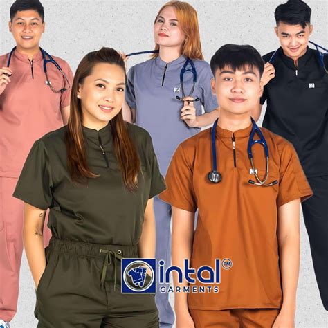 Intal Scrubsuit 028 Elite Mapagmalasakit Zip Up Chino Collar Cargo