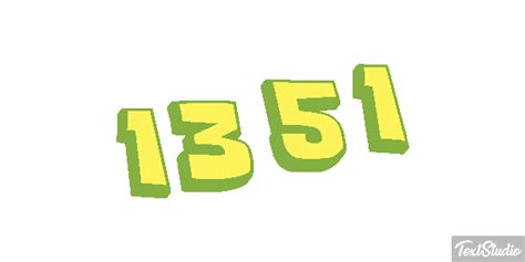 1351 Number Animated  Logo Designs