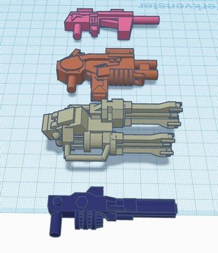 Fall Of Cybertron War For Cybertron Siege Figures Weapons 3d Model