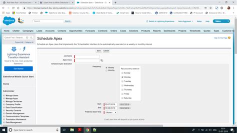 How To Create And Test A Salesforce Schedulable Class